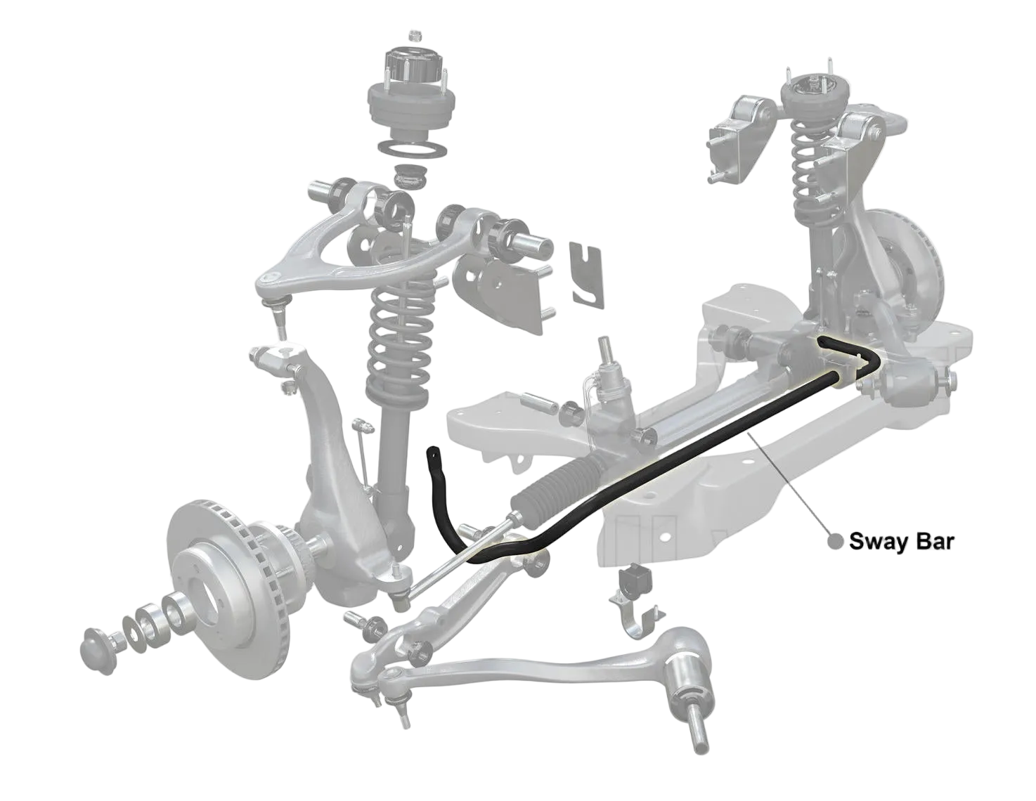 Front Sway Bar - 30mm 3 Point Adjustable to Suit Tesla Model 3 & Model